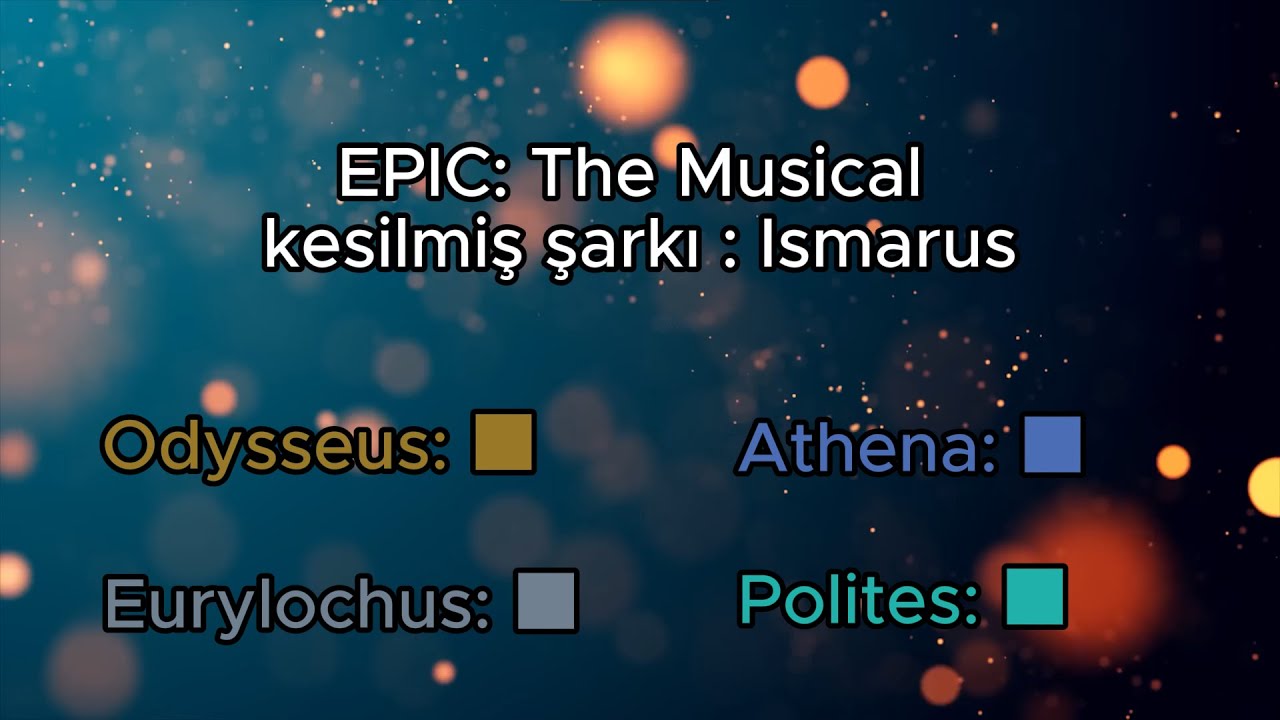 EPIC: The Musical Cut Song - Ismarus |Türkçe Çeviri| - YouTube