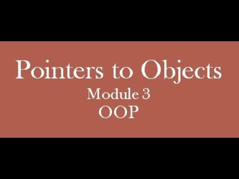 S6 ECE(KTU Syllabus)... OOP.... Pointers to Objects - YouTube