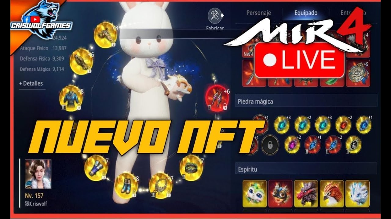 Mir4 - CRISWOLFMAN NA33 - nuevo NFT 430K - YouTube