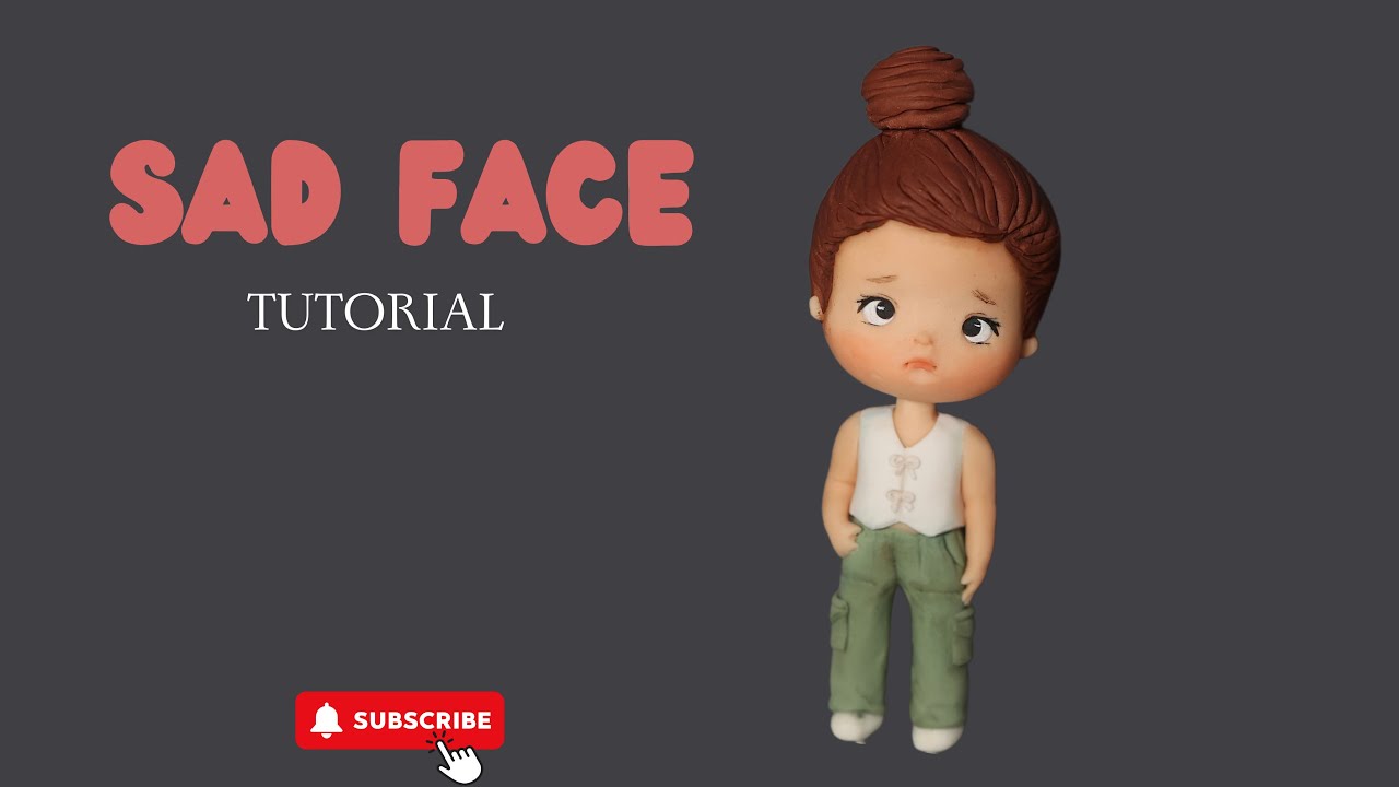 Sad Face Cake Topper - YouTube