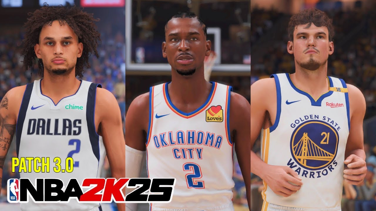 NBA 2K25 Patch 3.0 - All New Face Scans & Hairstyles (30 new scans ...