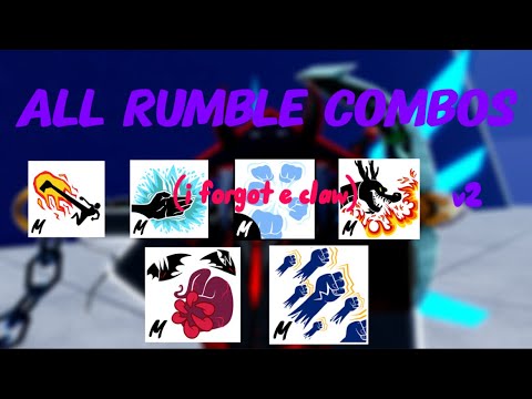 Doing RUMBLE Combos with EVERY V2 Fighting Style! - YouTube
