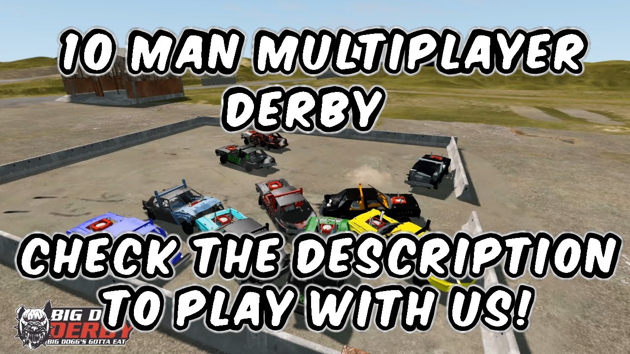 10 Man Multiplayer Derby! RDP MOD Beam.nG Drive - YouTube