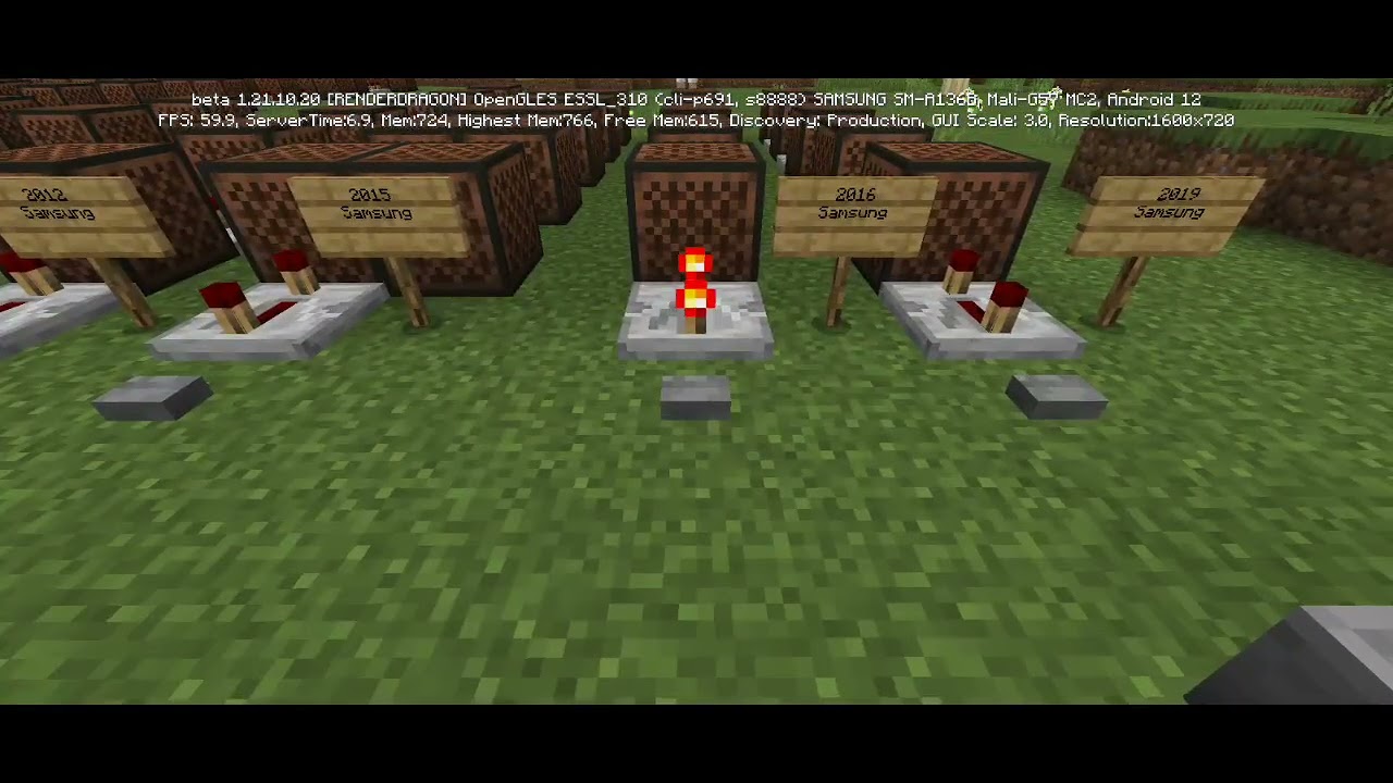 Samsung Notification Sounds Evolution in Minecraft (1.21.10.20 Beta ...