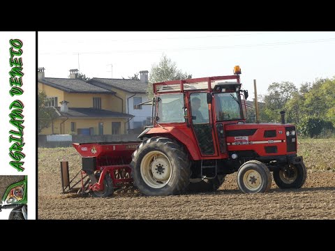 SEMINA ORZO | SAME EXPLORER II 70 CON SEMINATRICE MARZIA - YouTube