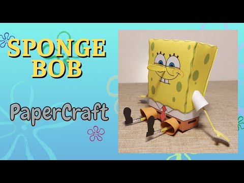 035 - Spongebob from SpongeBob SquarePants PaperCraft 🙂 - YouTube