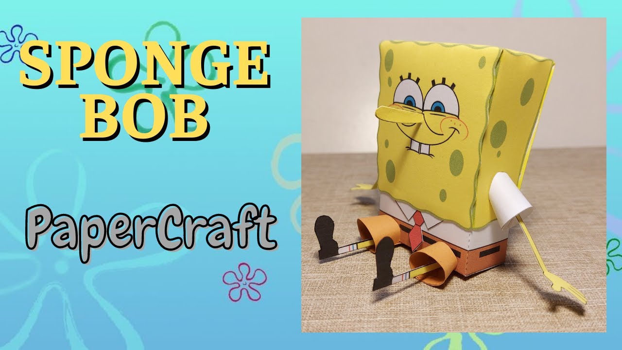 035 - Spongebob from SpongeBob SquarePants PaperCraft 🙂 - YouTube