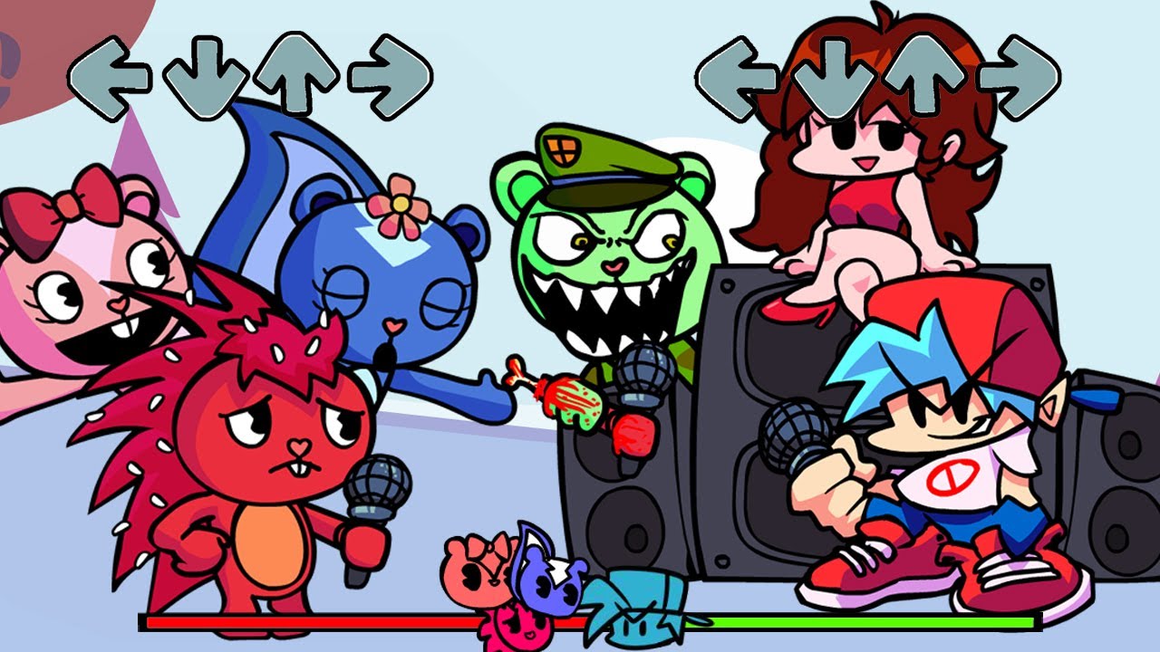 Friday Night Funkin' Vs Flaky Full Week Happy Tree Friends FNF Mod Hard ...
