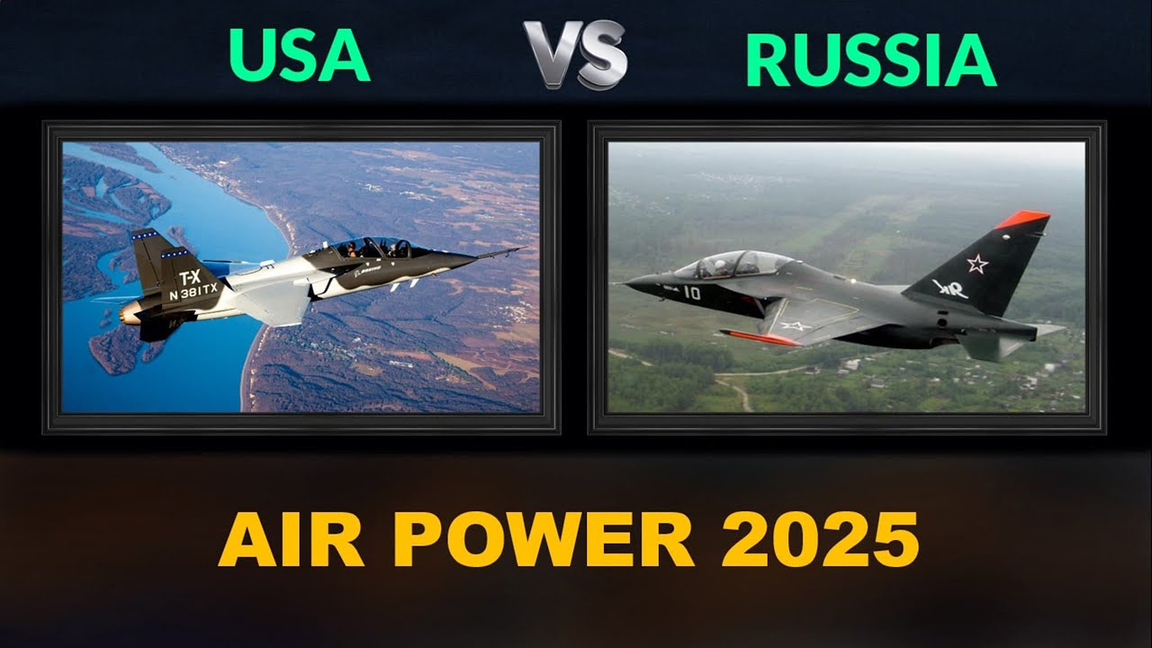 USA vs Russia Air Power 2025 | US Air Force vs Russian Air Force ...
