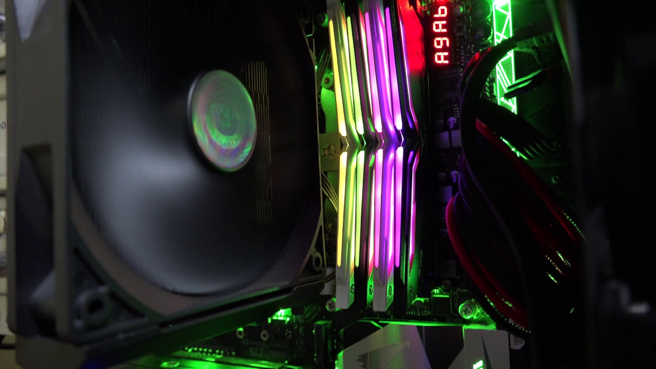 TFORCE NIGHT HAWK RGB 화려한 컬러튜닝의 메모리 - YouTube