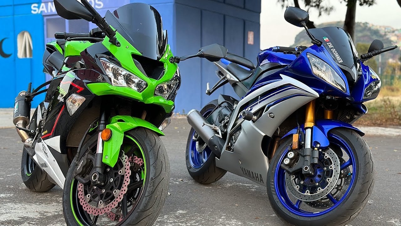 Kawasaki Ninja ZX-6R VS Yamaha R6 | YO SOY EL NENE - YouTube