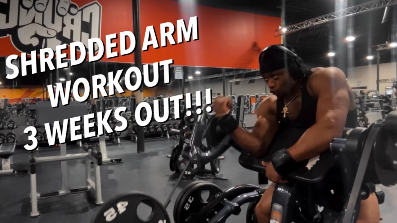 Shredded Arms Workout: 3 Weeks Out & Practice Posing‼️ - YouTube