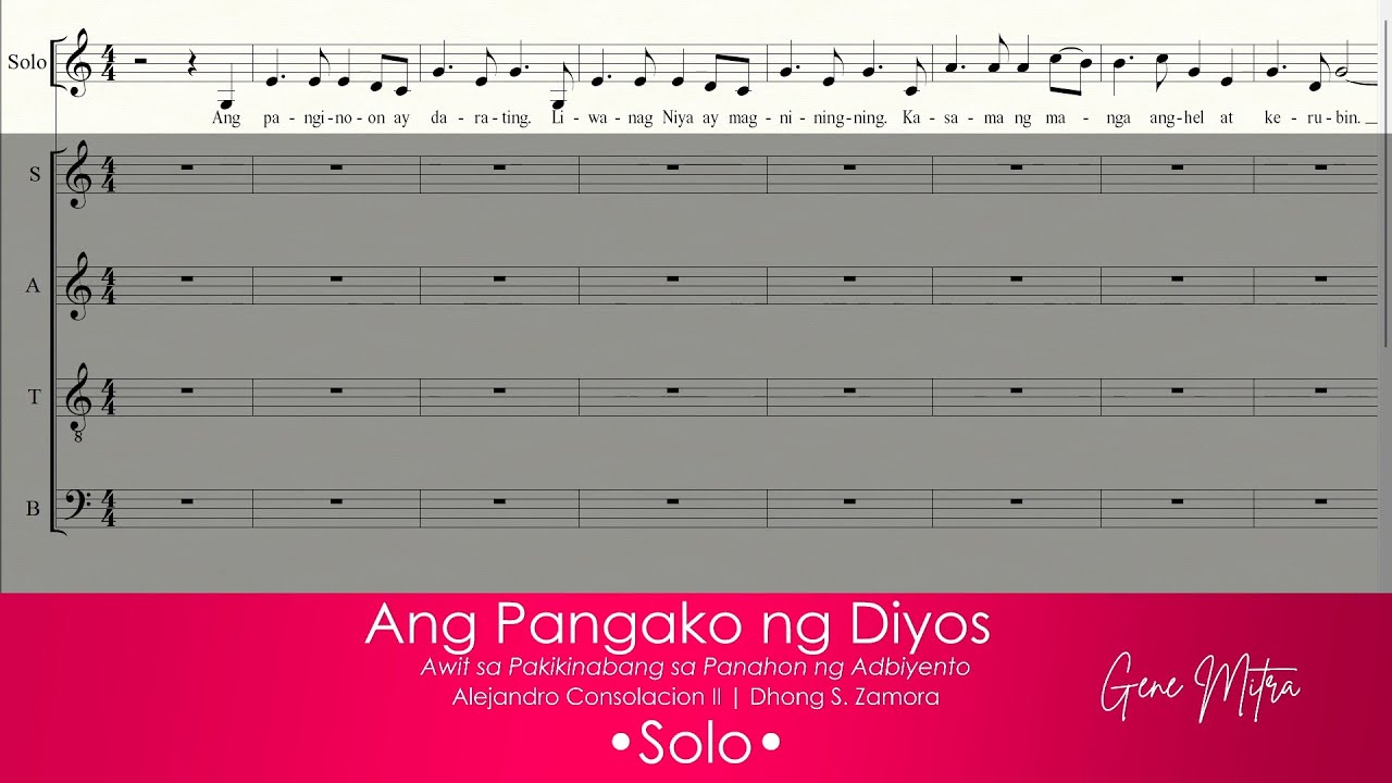 Ang Pangako ng Diyos • Solo Guide - YouTube