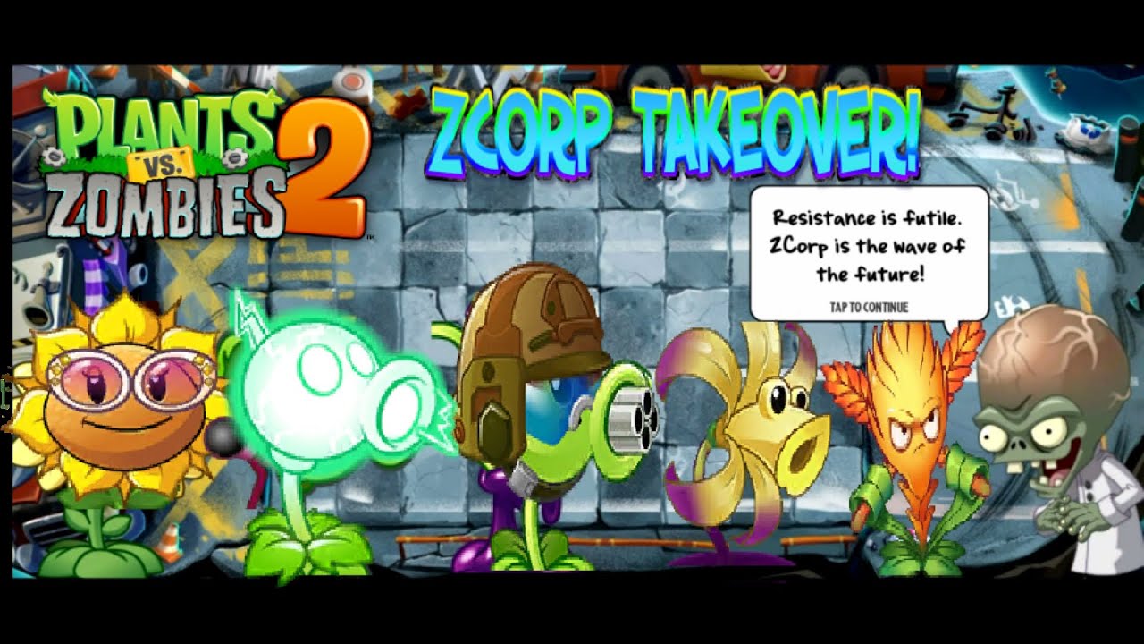 Pvz 2 : Zcorp Takeover Finale 10-15 Upcoming LTE In 10.7.1 Game Play ...