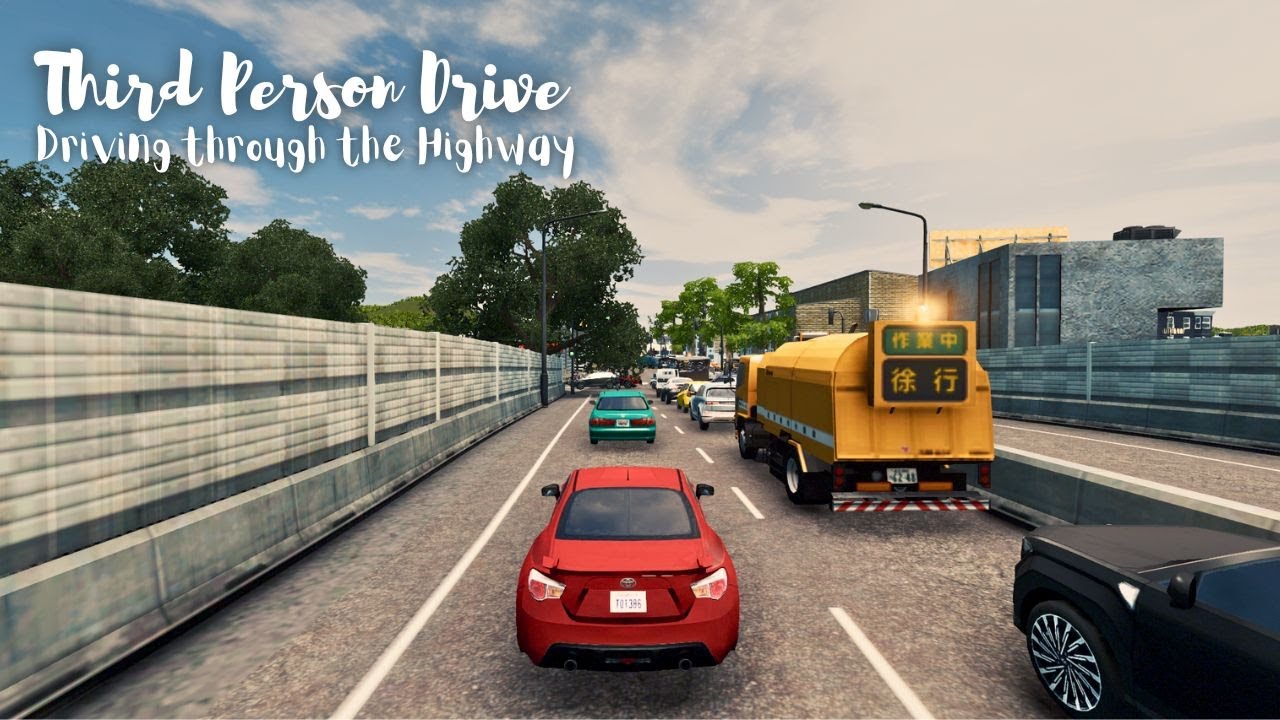 Third Person Ride Through The Highway Road! | Cities: Skylines - YouTube