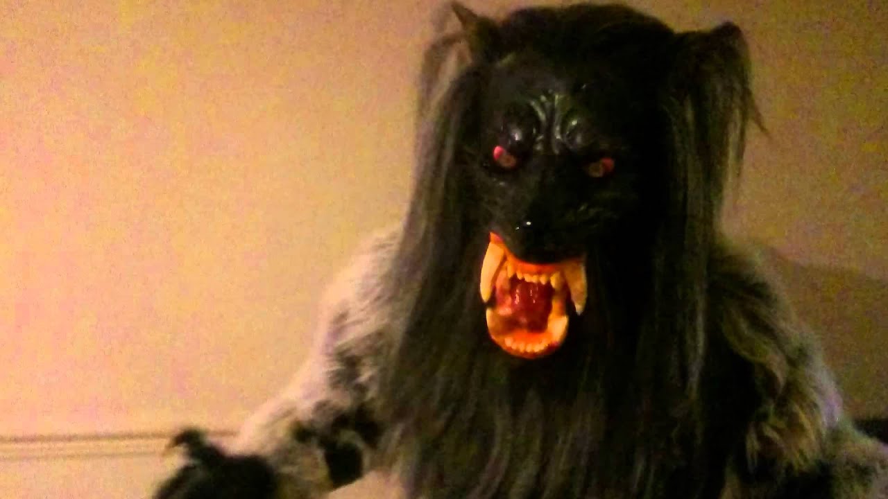 ANIMATRONIC WEREWOLF COSTUME /MASK HALLOWEEN 2015 - YouTube