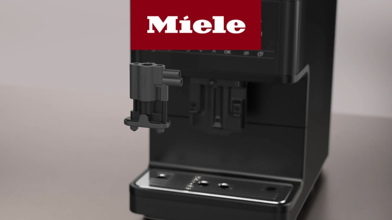 CM 6X60 - Cleaning the central spout and milk system I Miele - YouTube