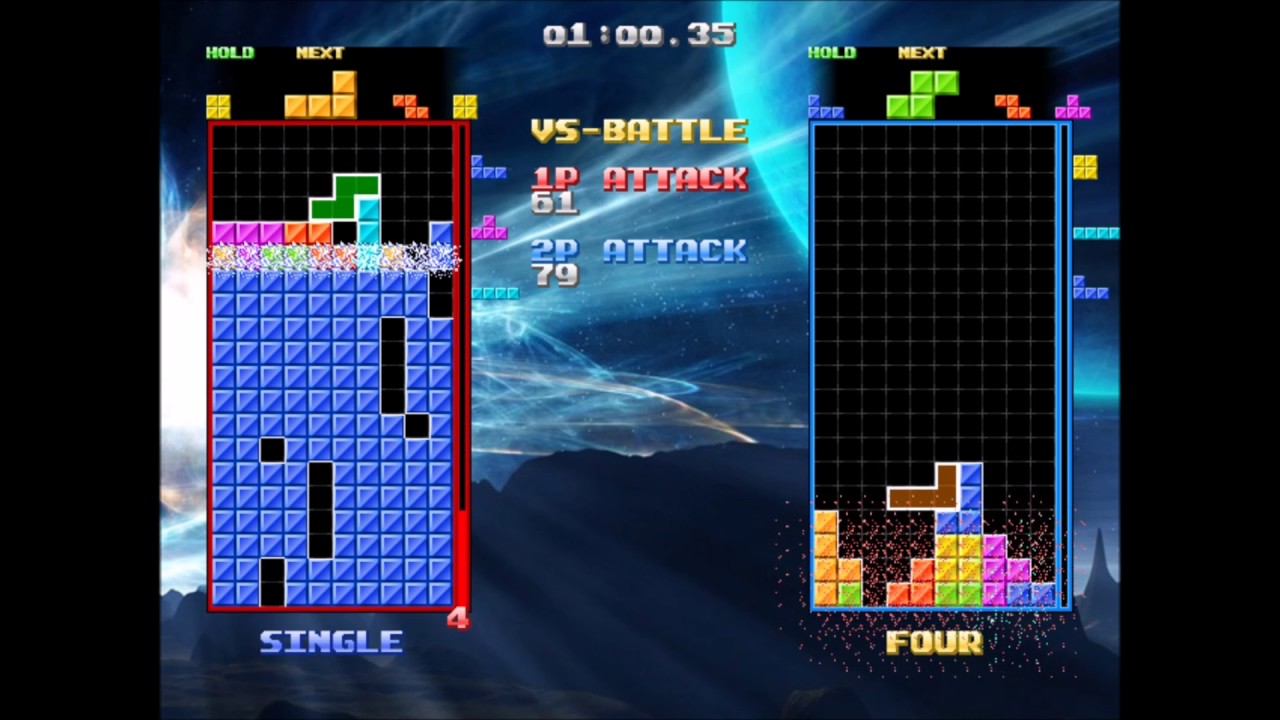 Fierce Tetris Battle Against an Insanely Fast CPU - YouTube