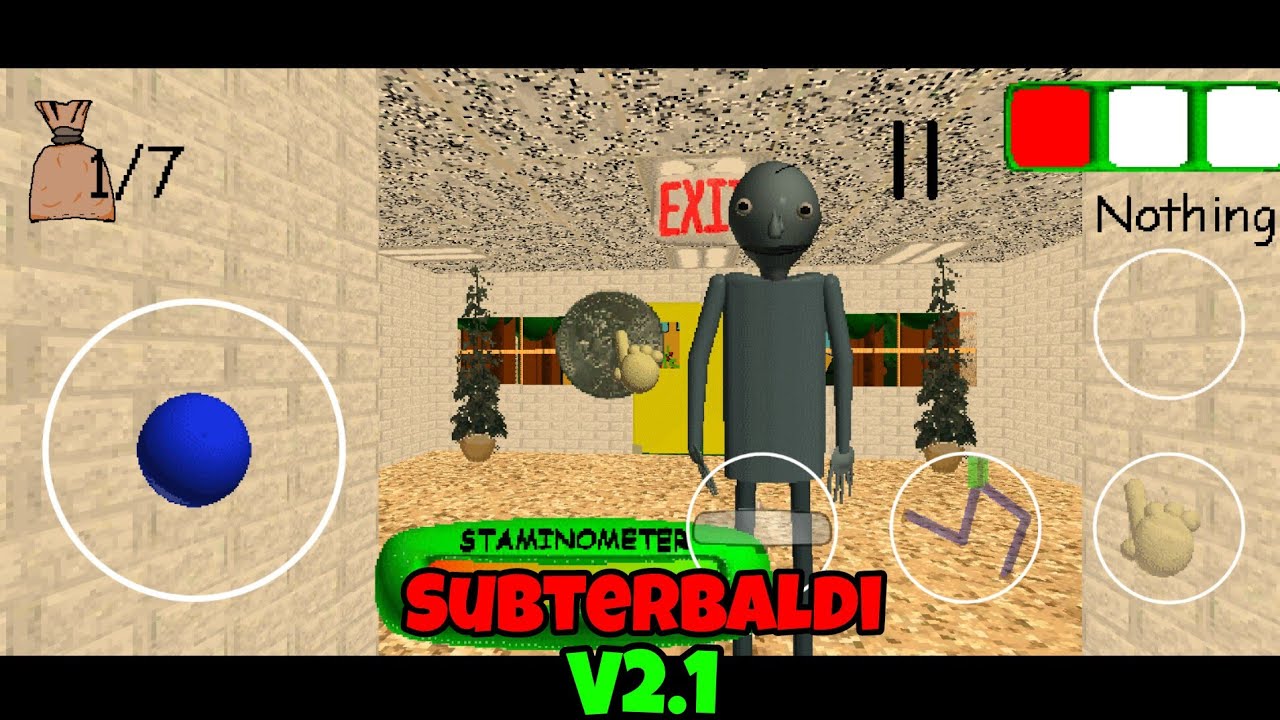 SubterBaldi V2.0.1 Android Update! Baldi's Basics Mod - YouTube