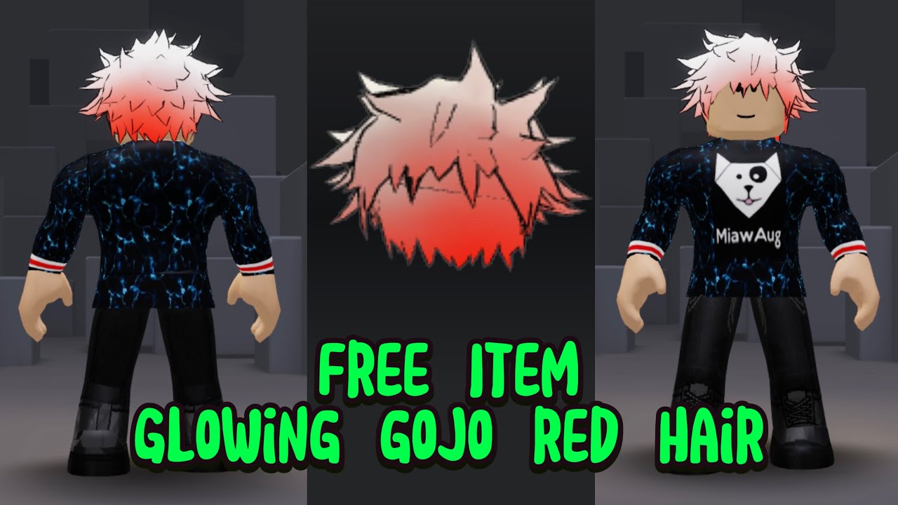 Cara Mendapatkan ITEM GRATIS GLOWING GOJO RED HAIR di ROBLOX 😍😍 - YouTube