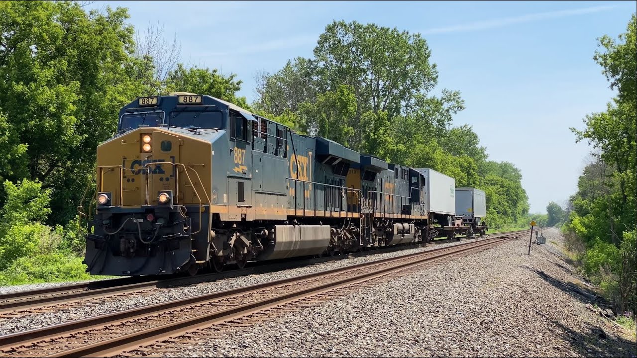 Shortest High Priority CSX Intermodal Train I've Seen Yet! CSX I001 ...