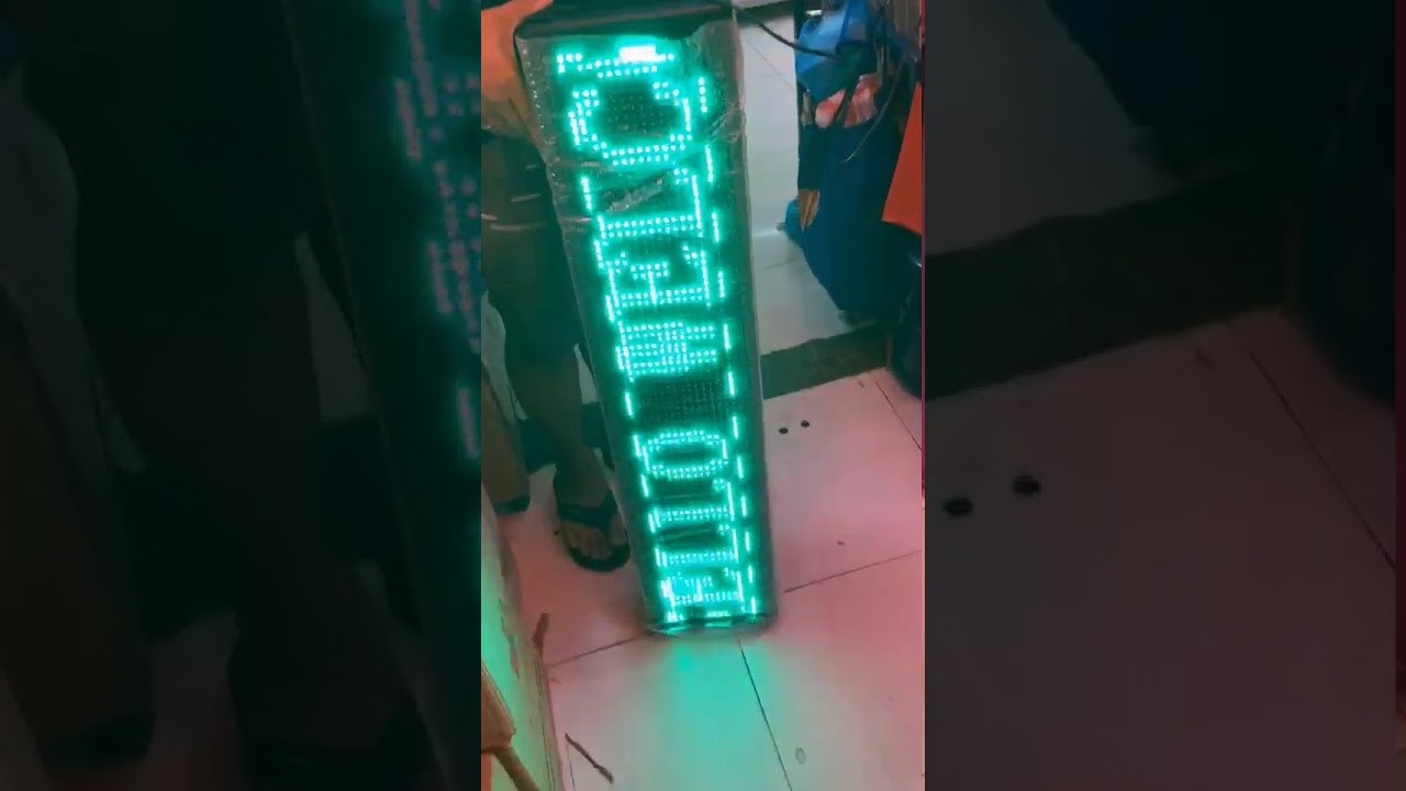 Running LED Sign By Design Yourslf - YouTube