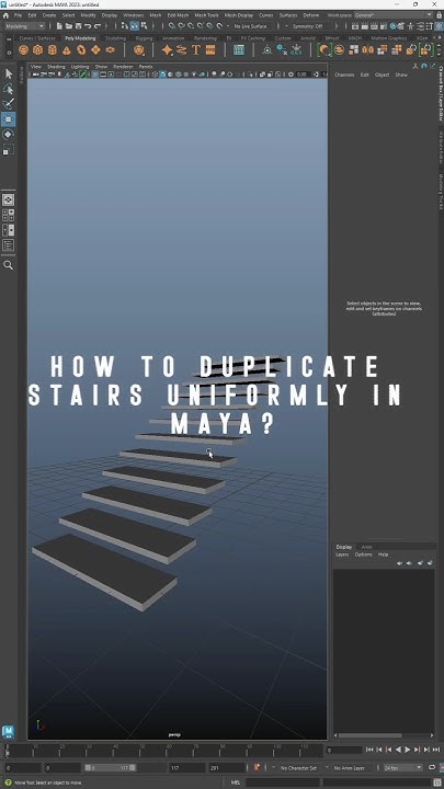 How to Duplicate Stairs Uniformly in Maya | Quick Tip # ...
