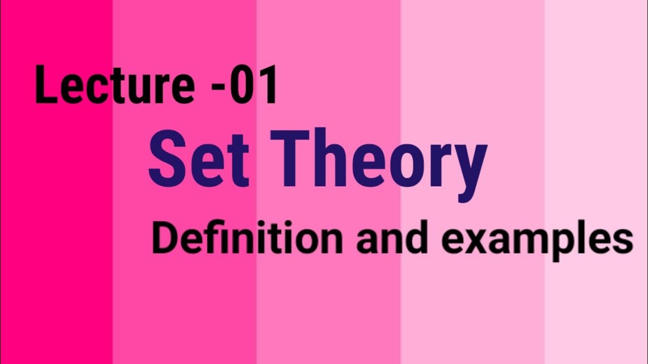 part-01 || Set theory || definition and examples || - YouTube