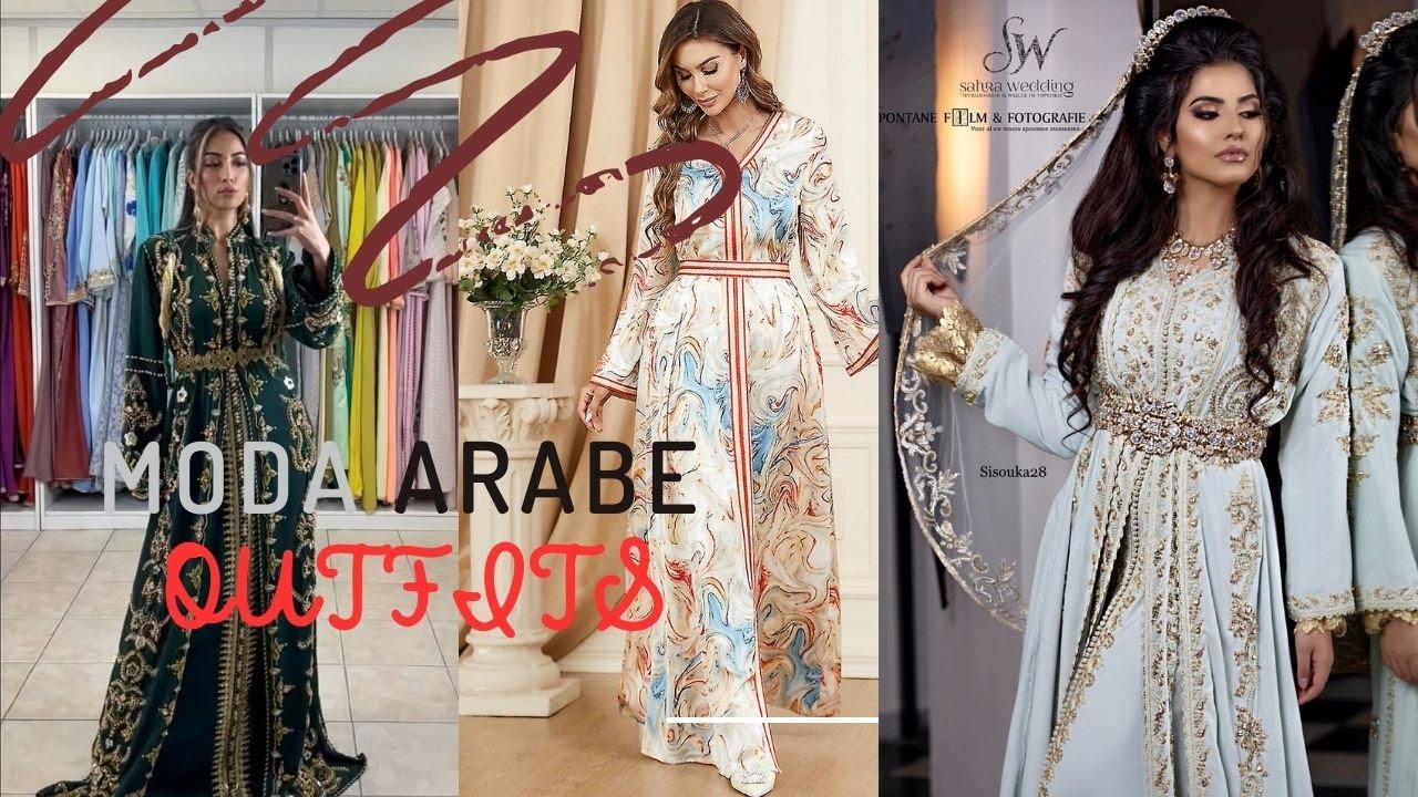 Vestidos y Outfis en moda árabe Preciosos conjuntos en tendencia árabe ...
