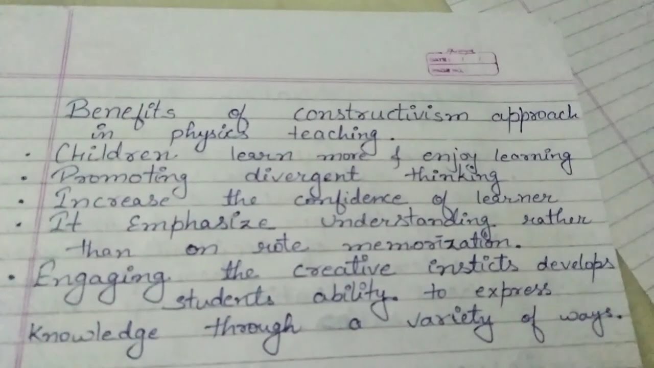 Constructivism approach - YouTube