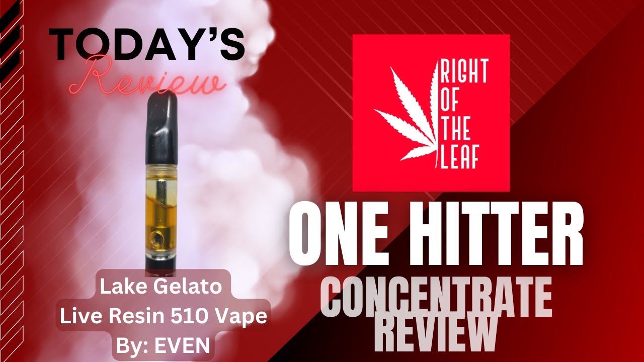 Lake Gelato Live Resin 510 Vape by EVEN | One Hitter Vape Review 🌊🍦 ...