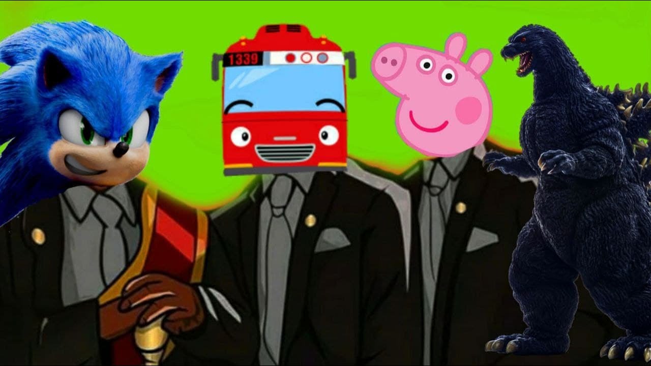Tayo The Little Bus & Sonic & Godzilla & Peppa Pig - Coffin Dance Cover ...