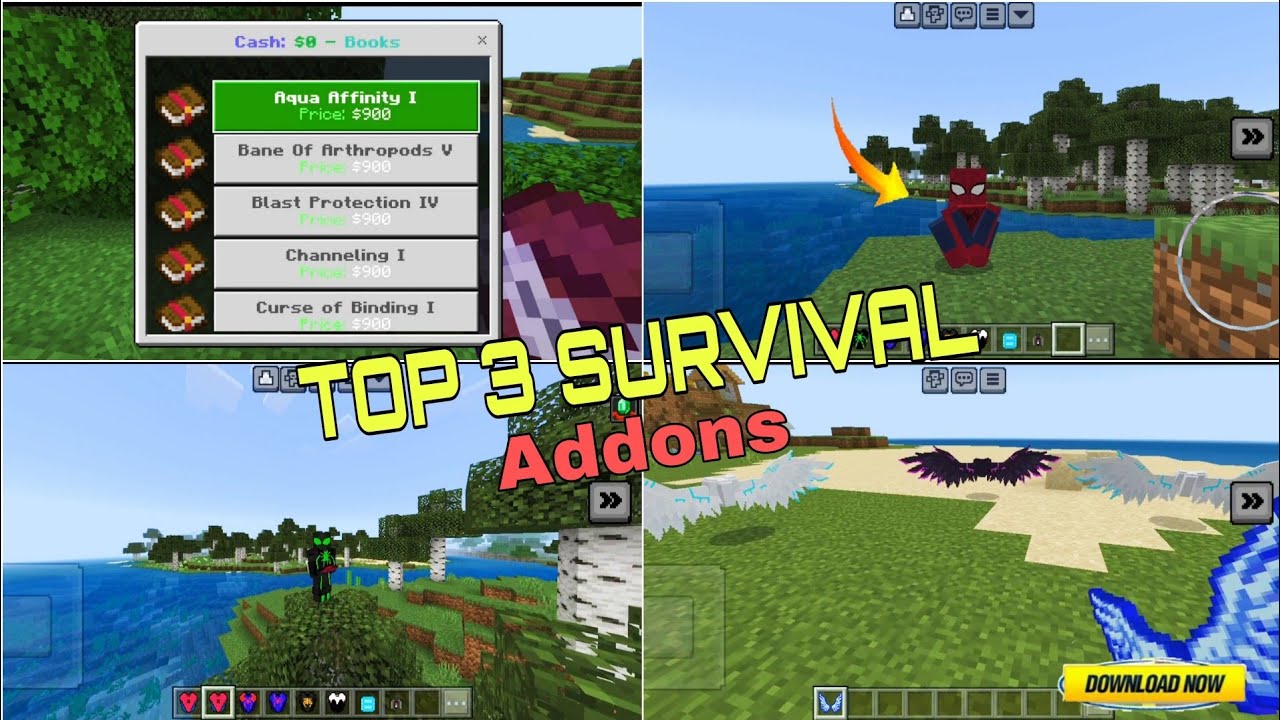 Top 3 Best Minecraft PE Mods 1.20|| Best Mods And Addon For MCPE | 2024 ...