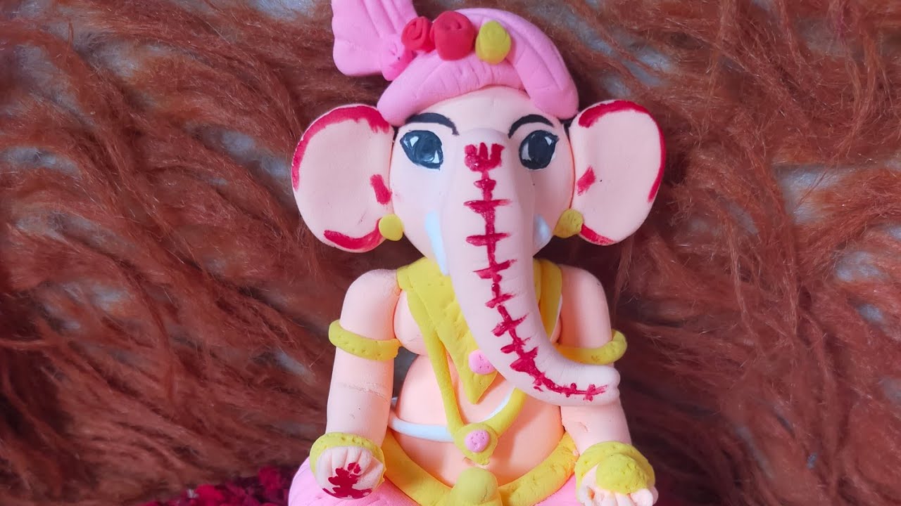 Ganesh ji & Mushak maharaj ji 😱 Making with clay and acrylic l making l ...
