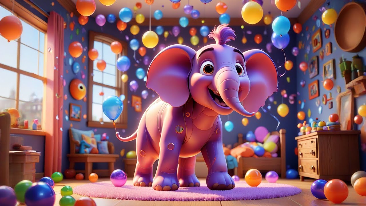 Five Jelly Elephants Bounce on a Bed | Silly Elephant Song for Kids ...