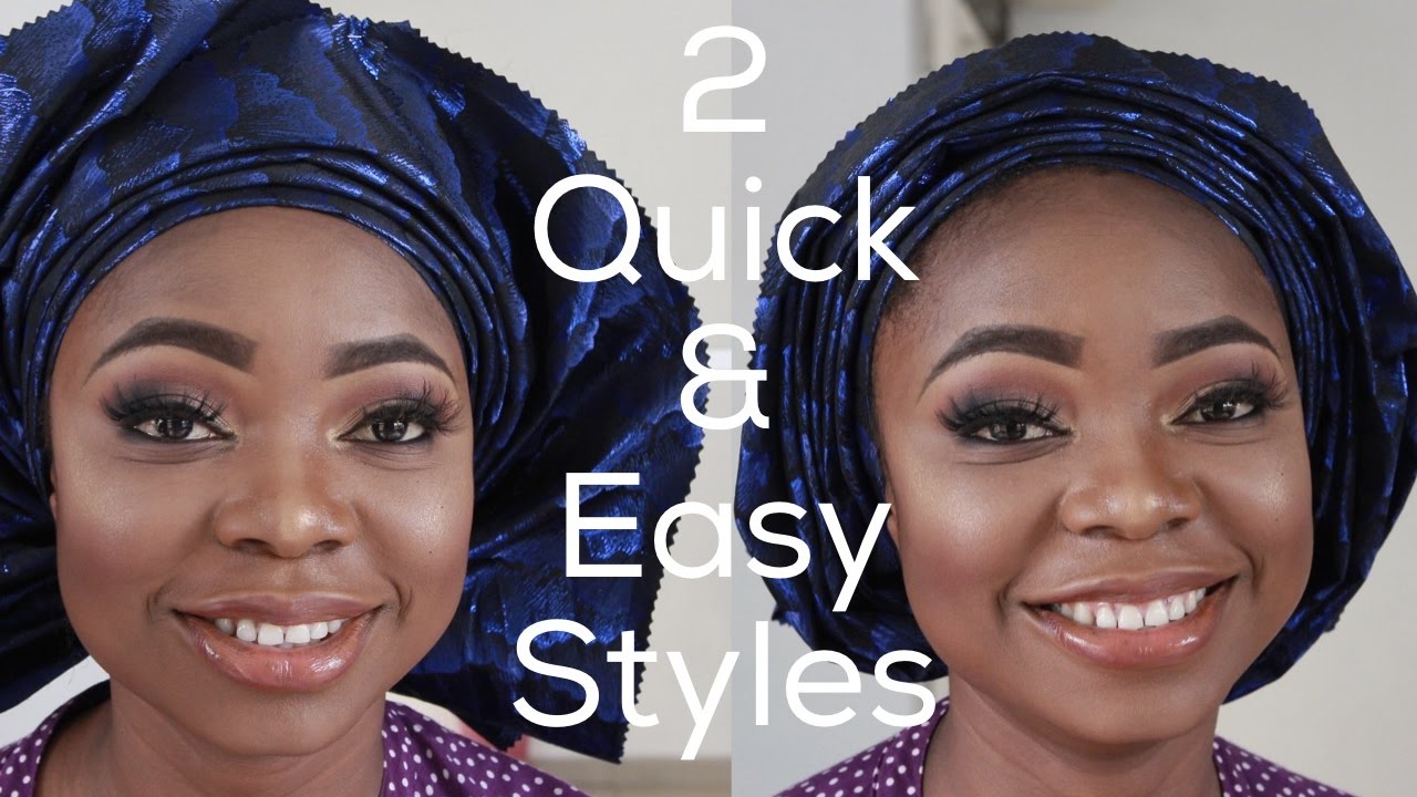 2 EASY GELE STYLES | STEP BY STEP SEGO GELE TUTORIAL - YouTube