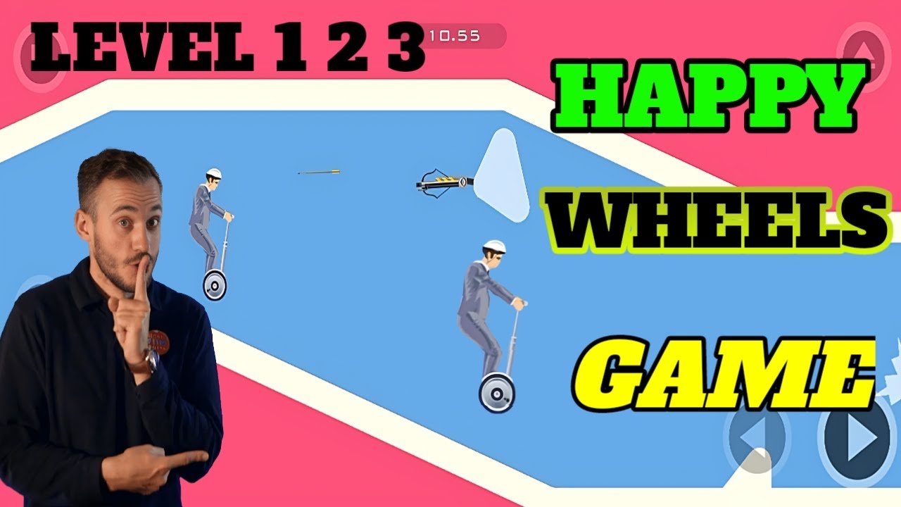|| Happy Wheel Gameplay||Complete Walkthrough||Level 1 2 3||Thrill Game ...