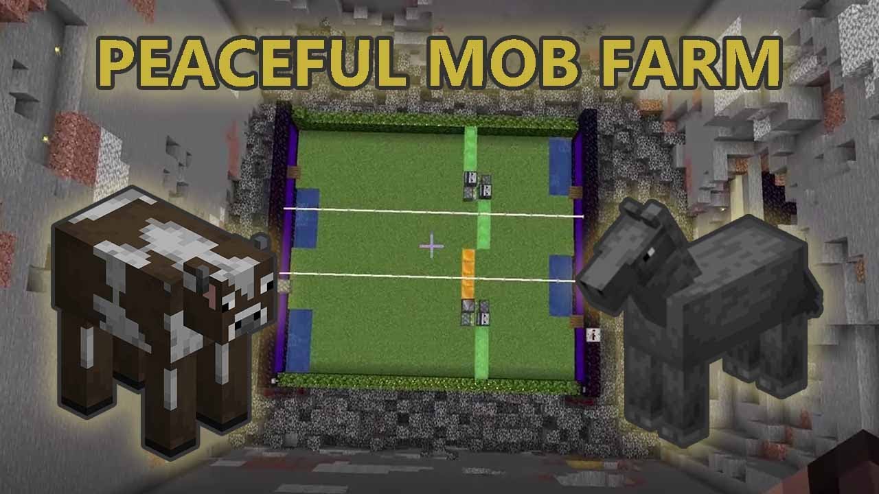 Fully Afk Passive Mob Farm For Minecraft 1 16 Youtube
