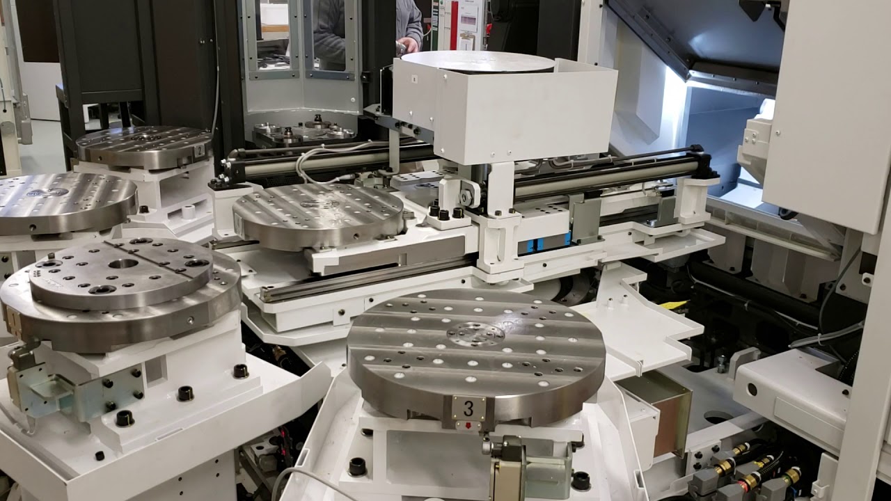 Okuma MU4000 6 APC operation - YouTube