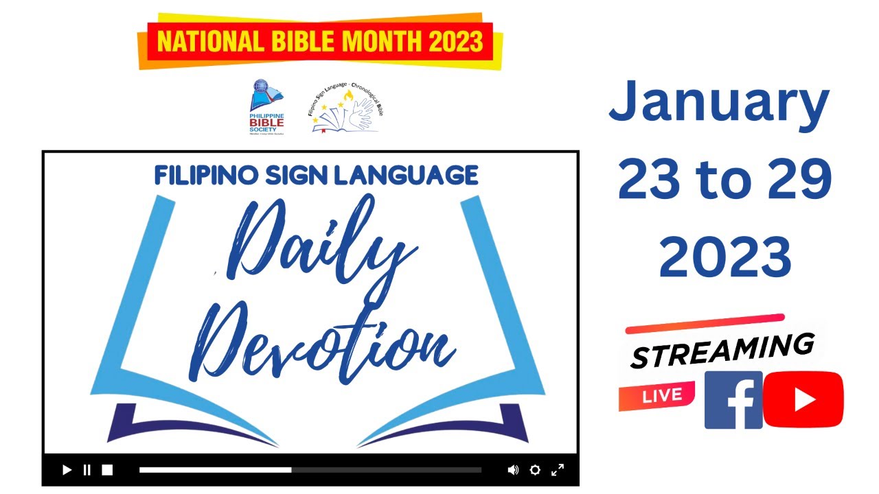 National Bible Week 2023 Daily Devotions: Day 1 - YouTube