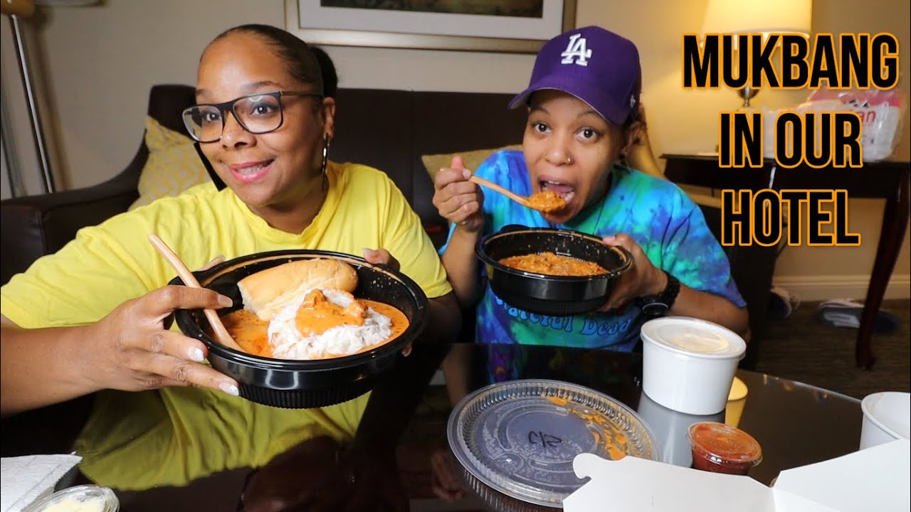 DELICIOUS CRAB & SEAFOOD PAN ROAST MUKBANG IN OUR HOTEL SUITE - YouTube