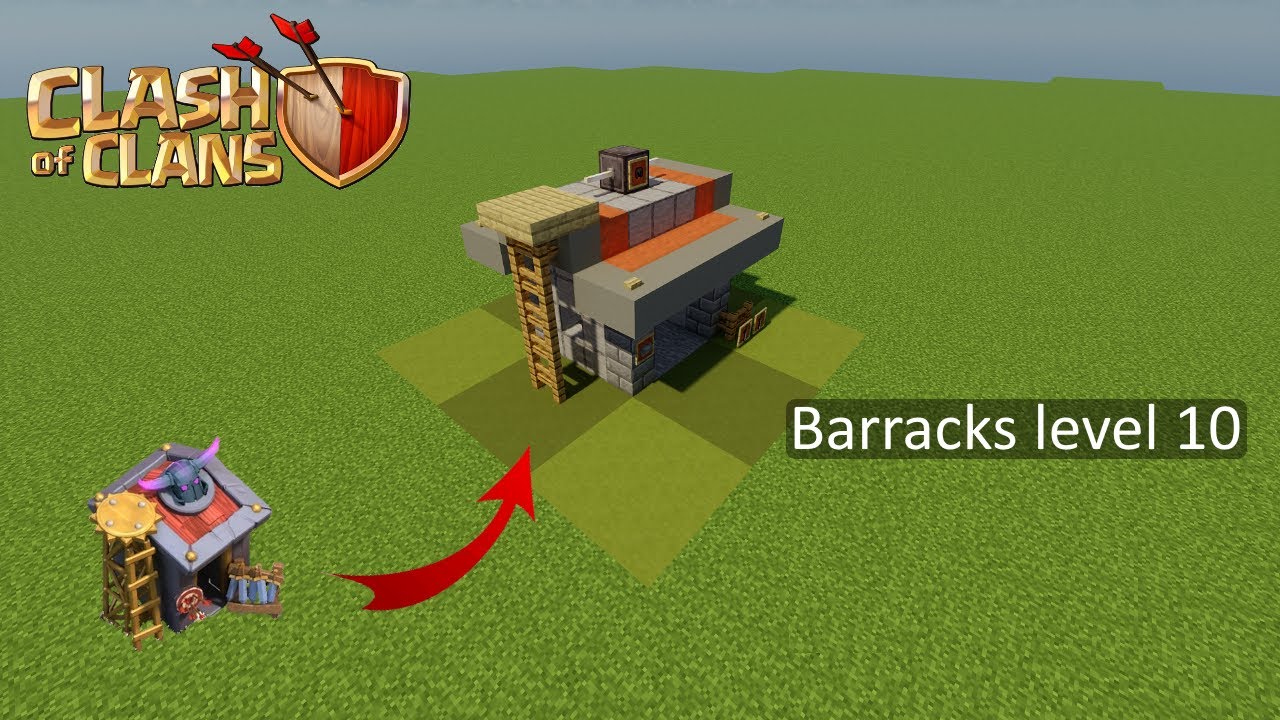Let's build Clash of Clans Barracks level 10 - YouTube