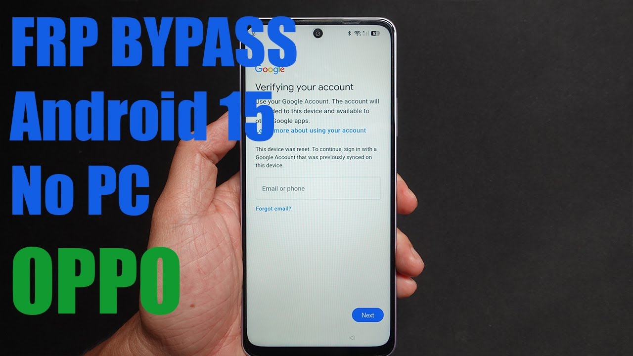 OPPO Bypass FRP lock Android 15 - YouTube