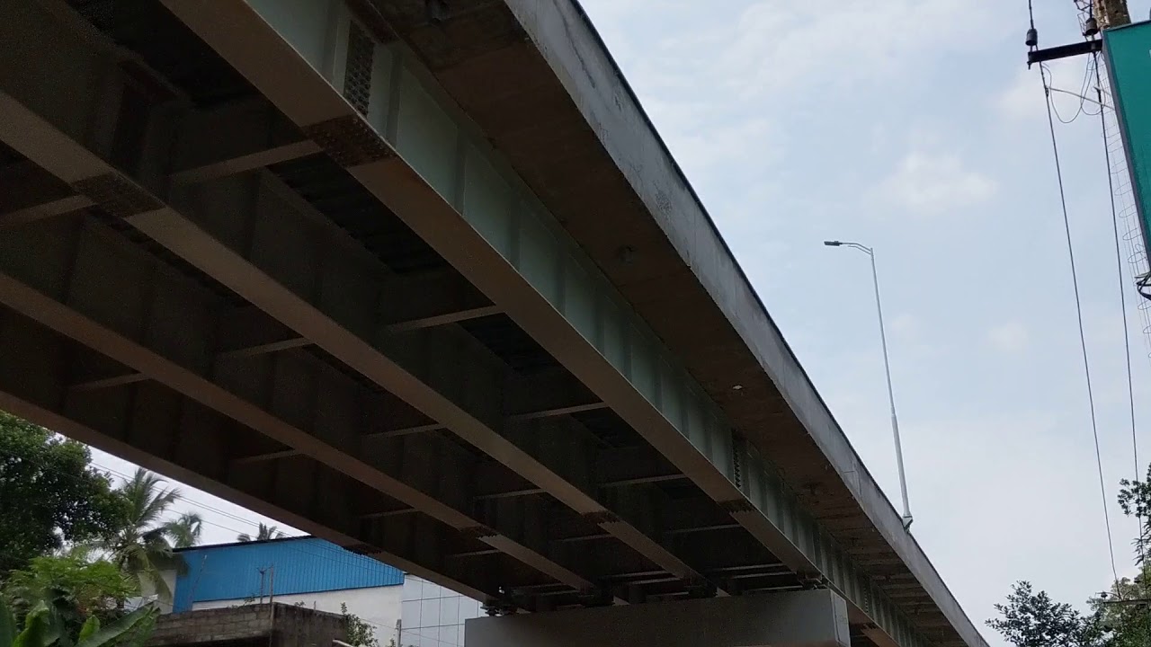 Marthandam steel flyover construction - YouTube