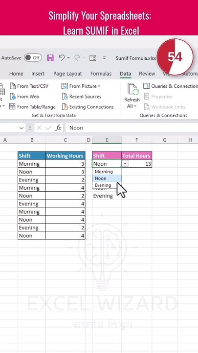 Simplify Your Spreadsheets: Learn SUMIF In Excel - YouTube