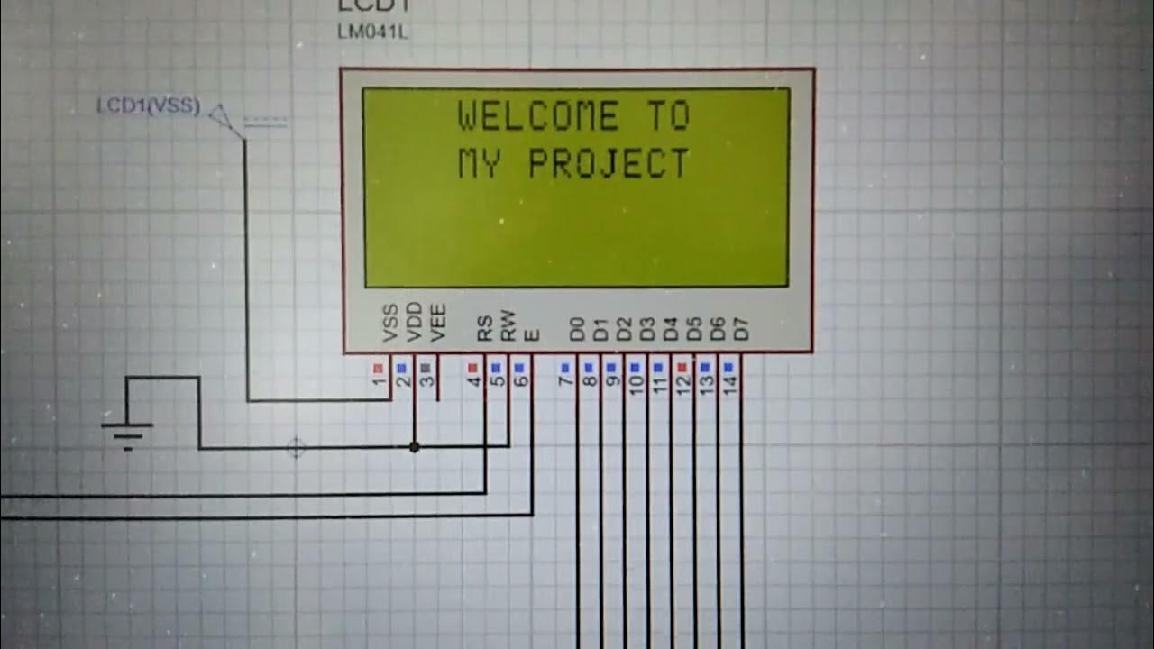 16*4 LCD Interfacing with 8051 microcontroller #8051microcontroller ...