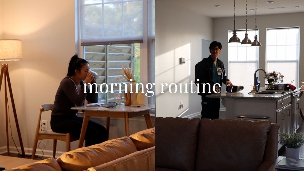 Stay at Home Remote Working Wife Morning Routine - YouTube