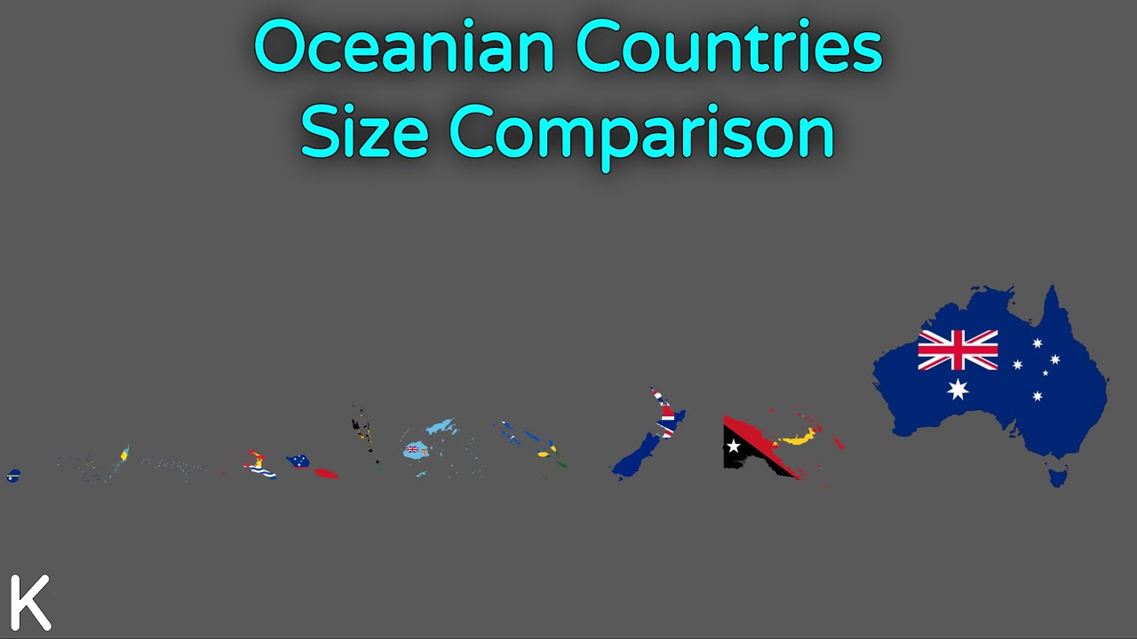 Oceania Size Comparison by Land Area | Fan Song by Kxvin - YouTube