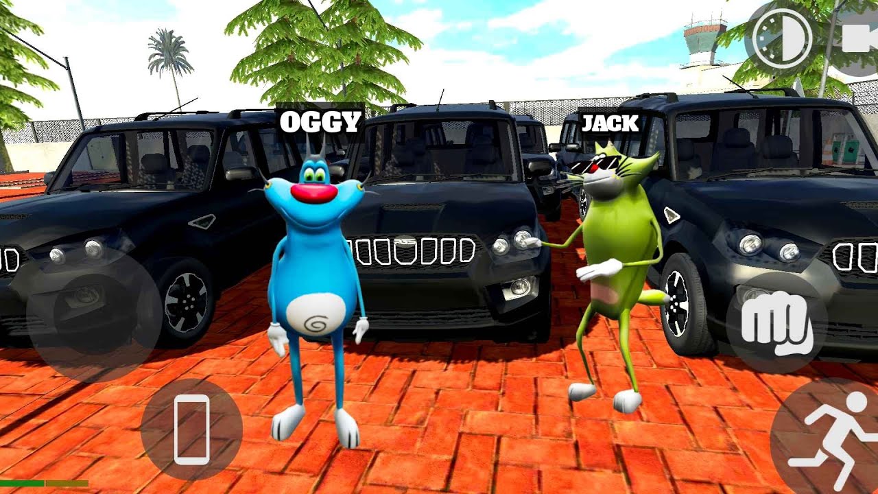 Oggy Car Collection In Indian Bike Driving 3D With Jack - YouTube