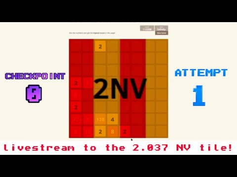 Getting to the 2NV Tile on 2048, CHECKPOINT 0 | ATTEMPT 1 - YouTube